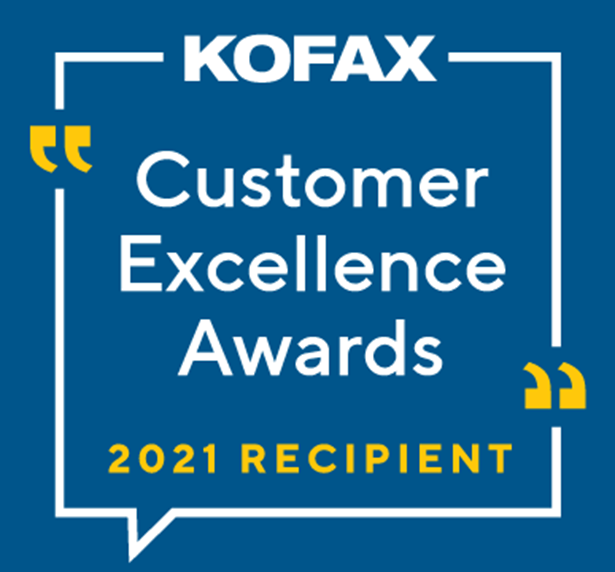 Kofax 2021 Customer Excellence Awards for Digital Workflow Transformation