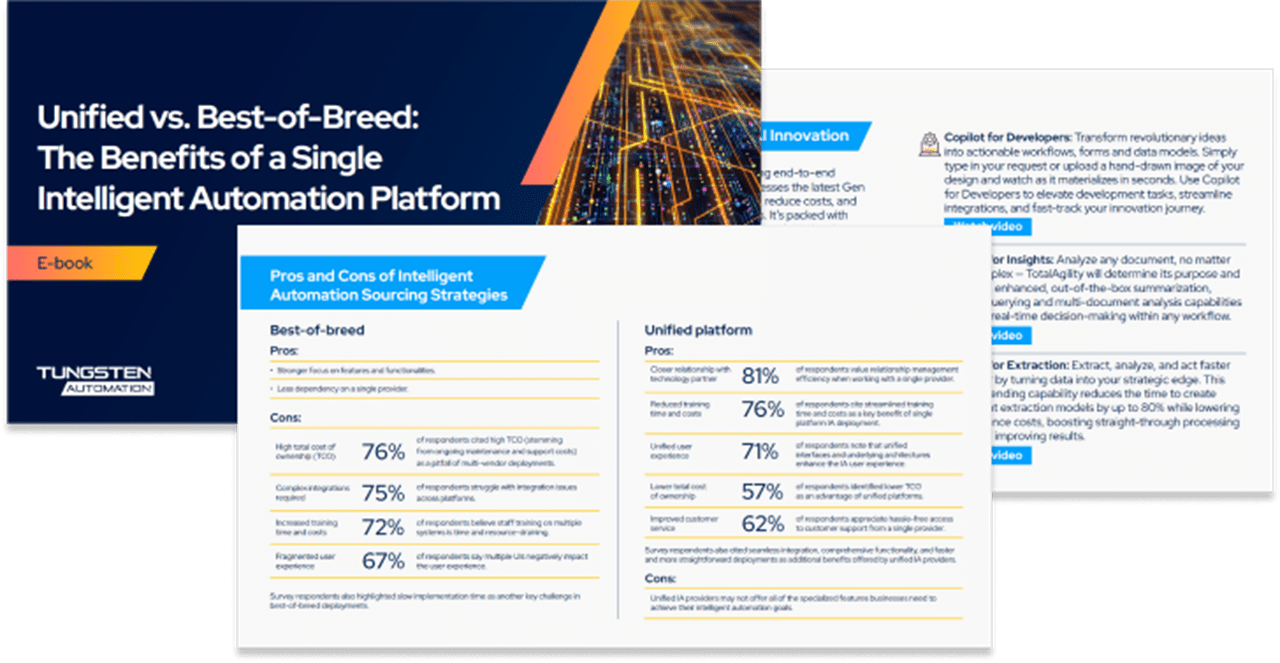 The Benefits of a Unified Intelligent Automation Platform | Tungsten ...