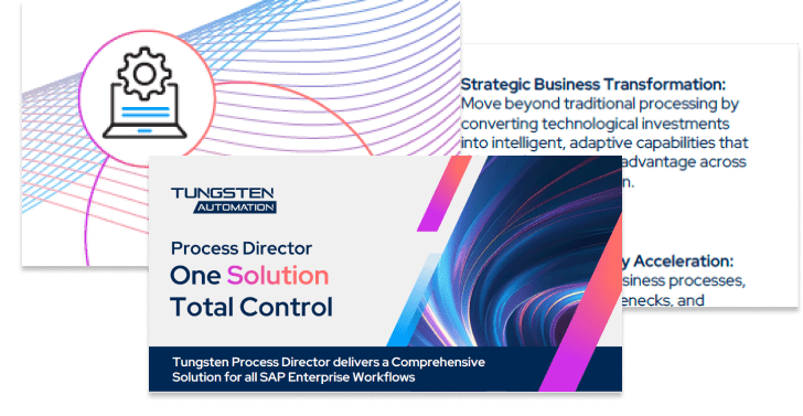 SAP with Process Director Infographic | Tungsten Automation